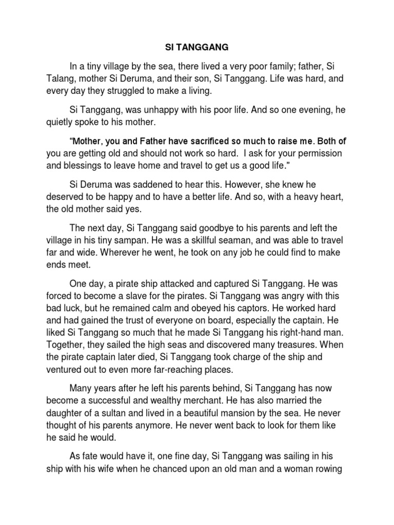 SI TANGGANG - Script | PDF | Piracy