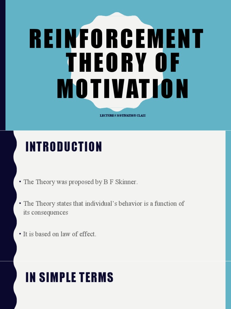 Reinforcement Theory | PDF | Reinforcement | Motivation