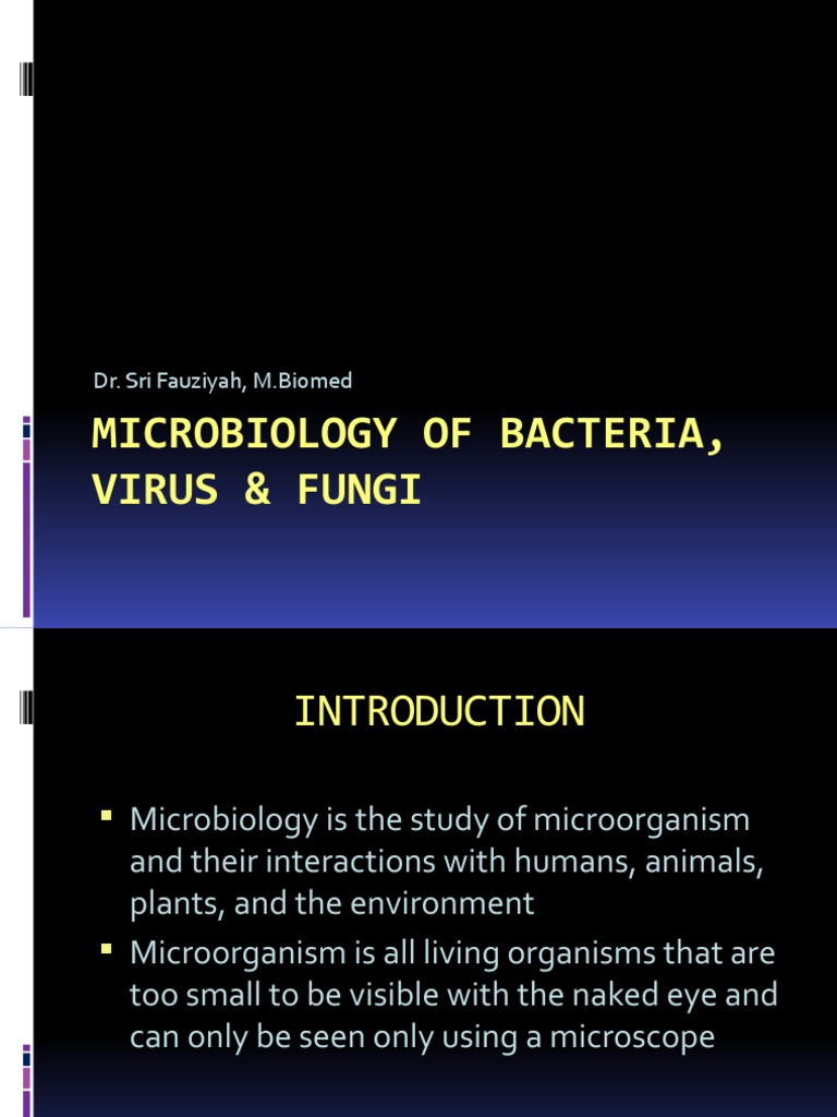 Microbiology: Bacteria, Viruses, Fungi Overview | PDF | Virus | Fungus