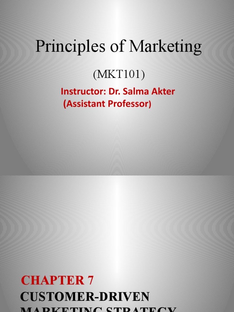 CH 7 MKT 101 | PDF | Market Segmentation | Marketing