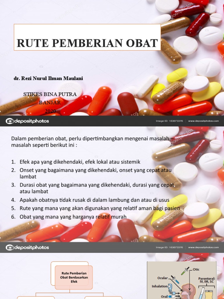 Rute Pemberian Obat | PDF