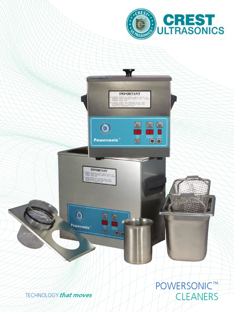 Crest-Powersonic-Cleaners Benchtop | PDF | Mains Electricity ...