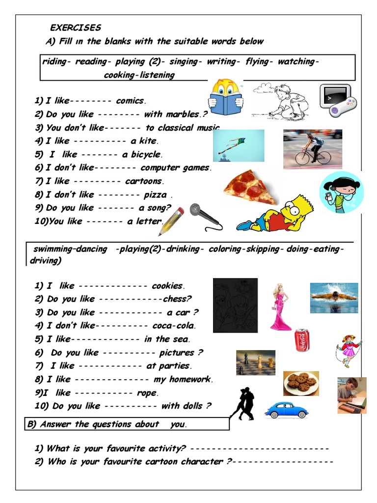 Do You Like Learning English 15 | PDF | Cartoon | Foods