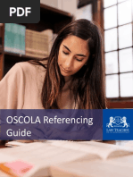 OSCOLA Quick Guide 2022 23 | PDF | Case Citation | Citation