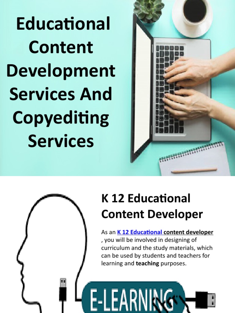 K 12 Educational Content Development Companies | PDF