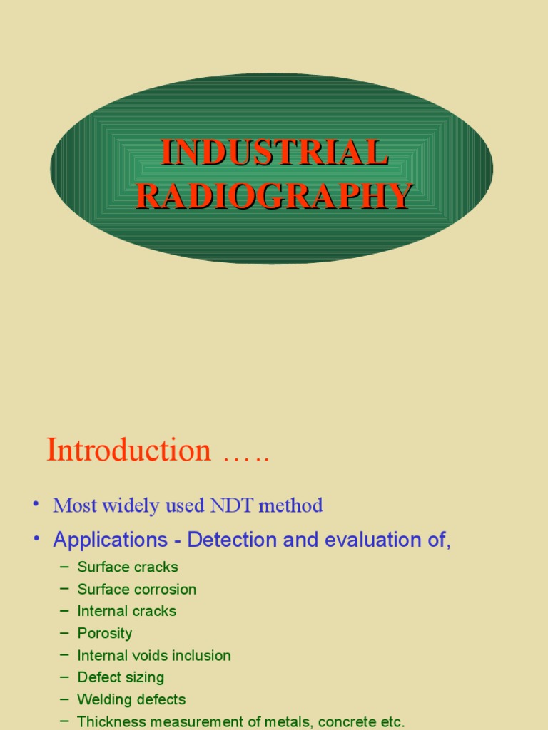 Industrial Radiography | PDF | Gamma Ray | Radioactive Decay