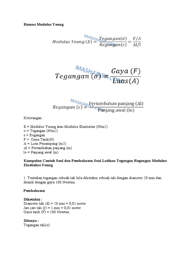 Soal Modulus Young | PDF