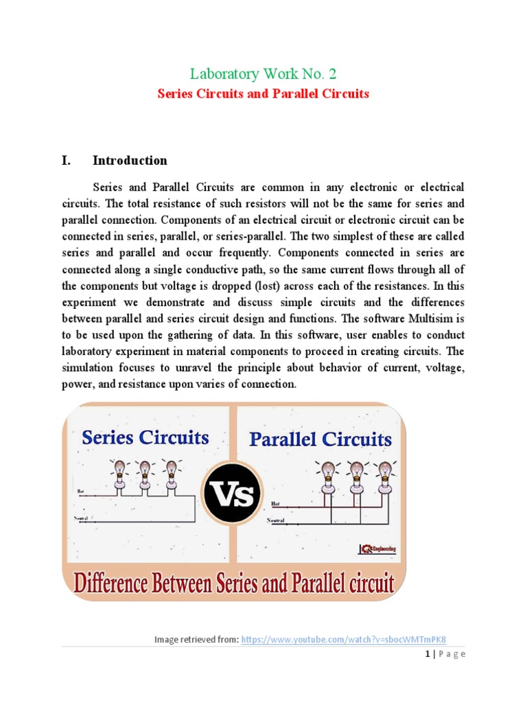 Series vs Parallel Circuit Analysis | PDF | Series And Parallel ...
