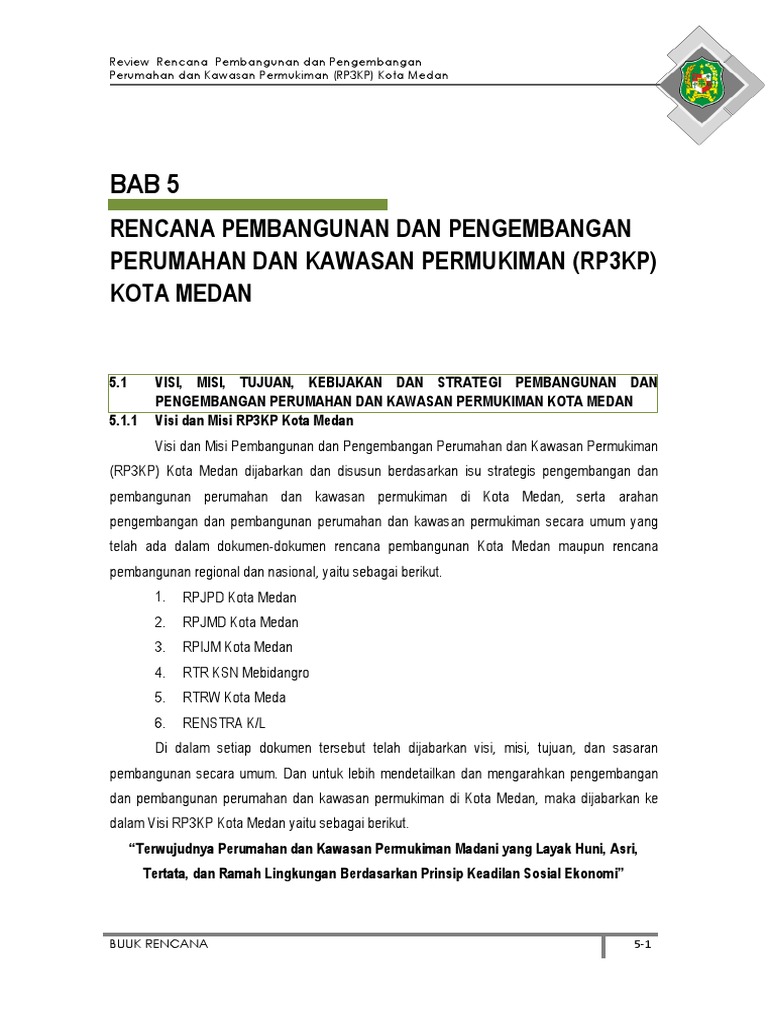 RP3KP: Rencana Pembangunan Medan | PDF | Bisnis | Pengelolaan Keuangan ...