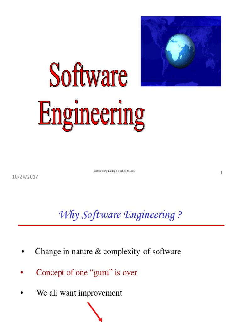 Chapter 1. Introduction To Software Engineering | PDF | Software ...