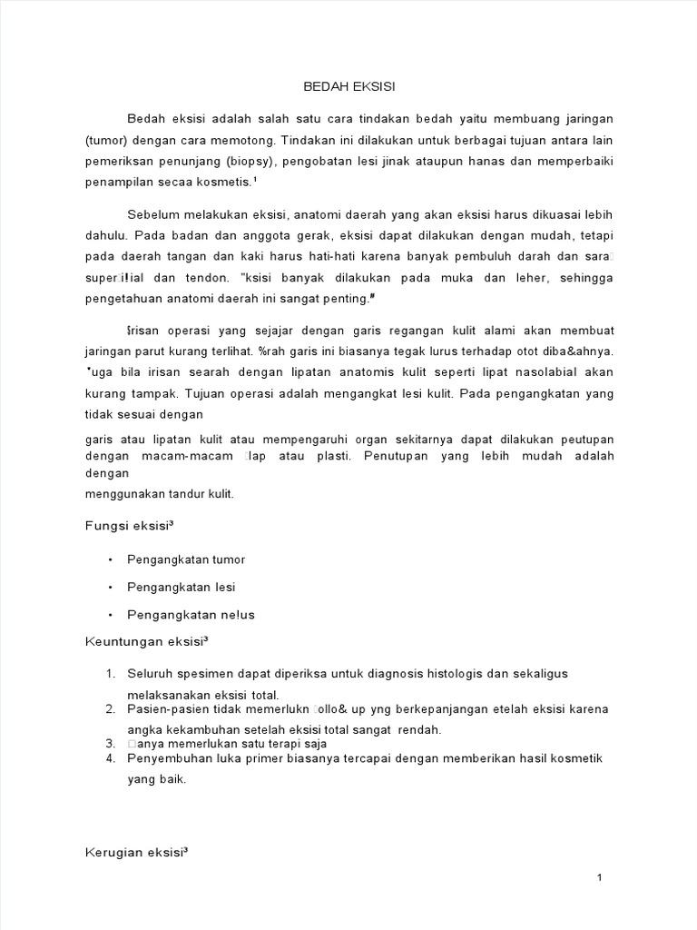 PDF Bedah Eksisi | PDF