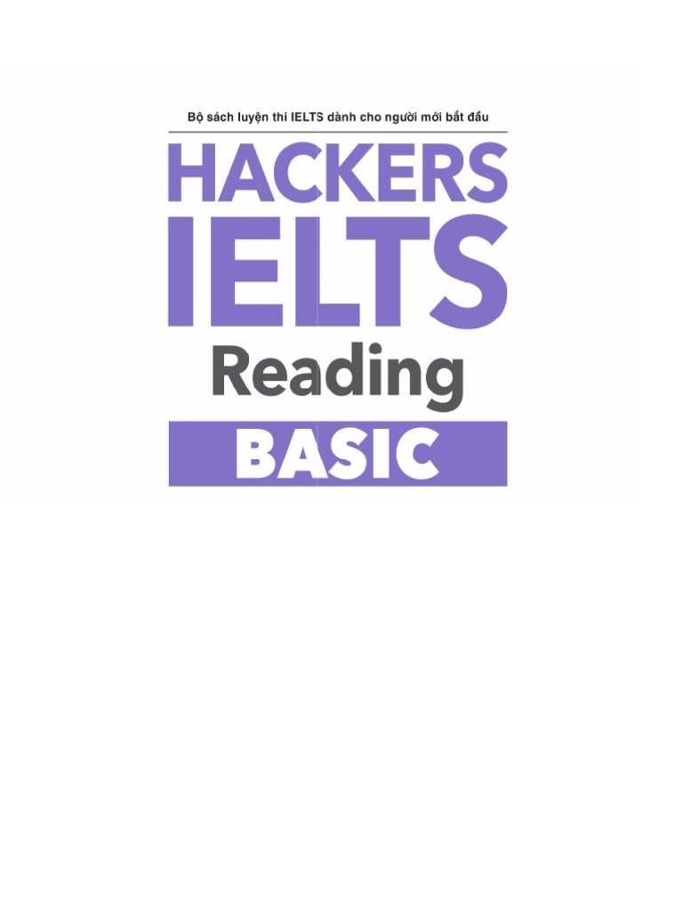 Hackers Ielts Reading Basic - Đọc Thử | PDF