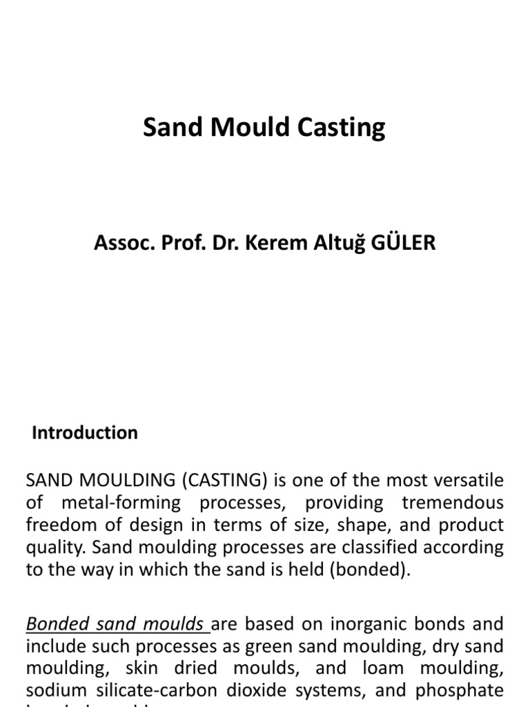 Sand Mould Casting | PDF | Procedural Knowledge | Chemistry