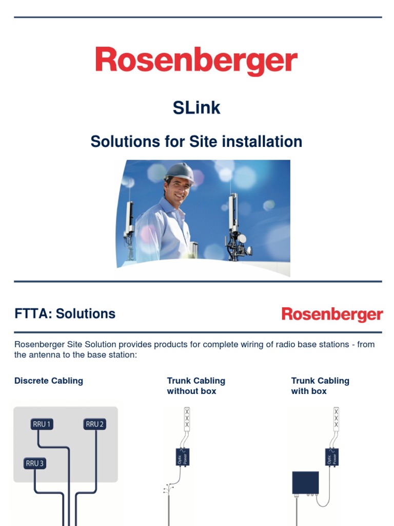 Slink: Solutions For Site Installation | PDF | Optical Fiber | Cable ...