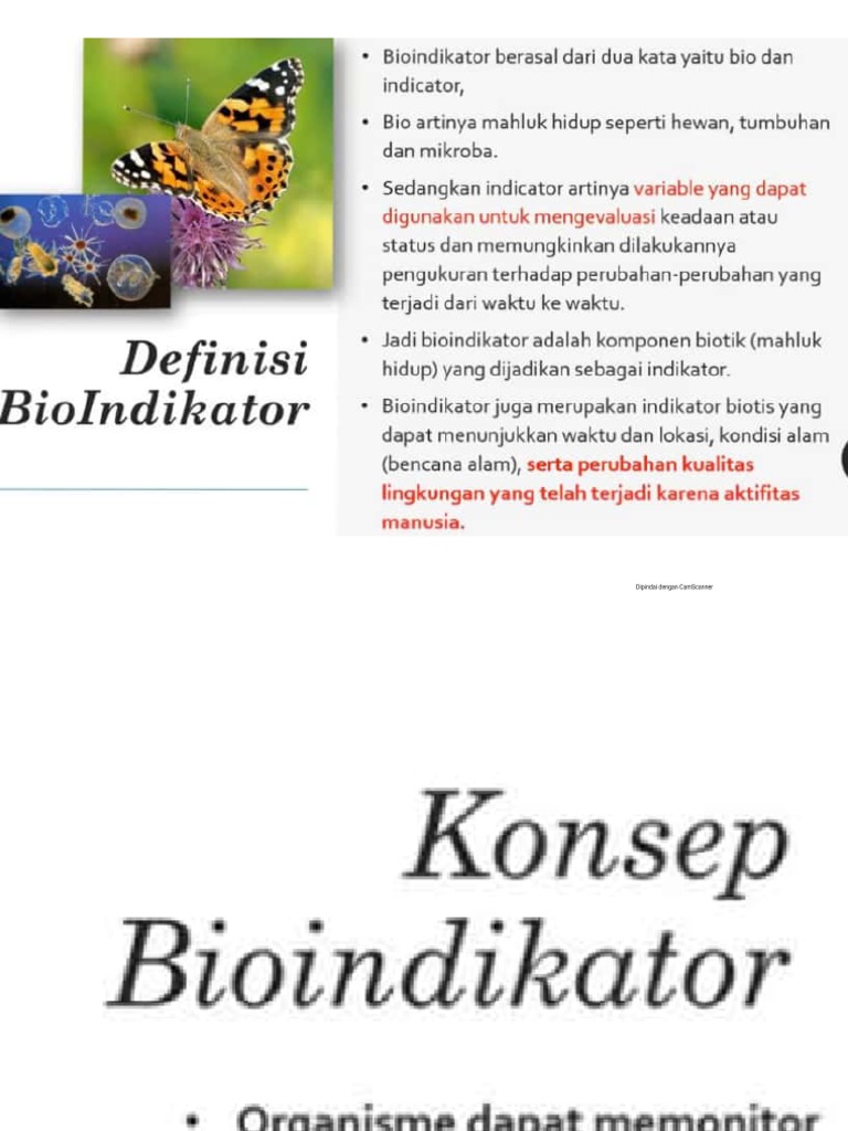 Bioindikator Lingkungan - Jpeg | PDF