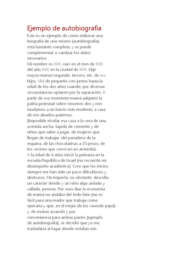 Modelo De Autobiografia Autobiografía A Casa Jose Saramago