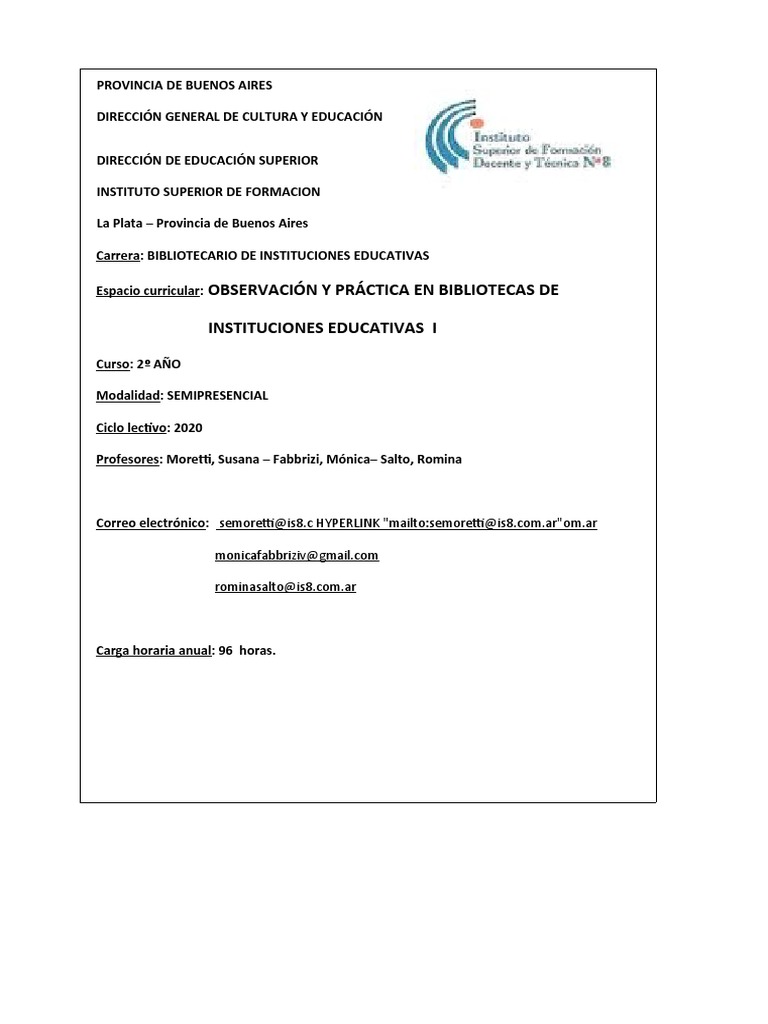 Modulo Practica 2020 | PDF | Bibliotecas | Teoría de sistemas
