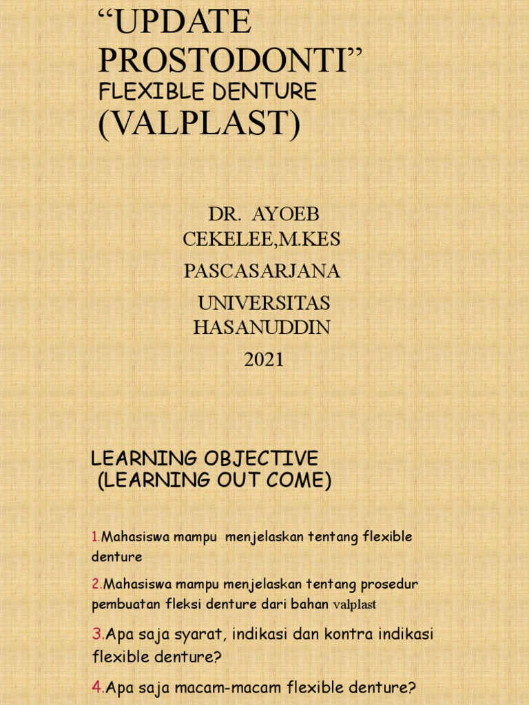 Flexi Denture (Valplast) 3 | PDF