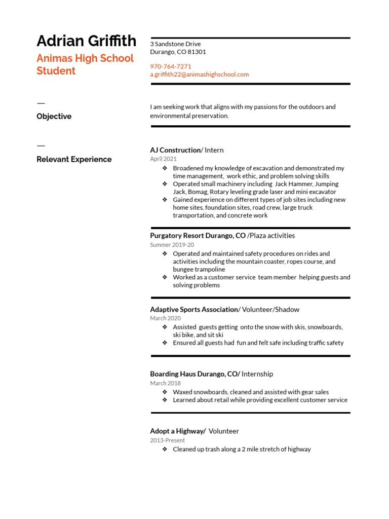 Adrian Griffith Resume Current | PDF | Education Theory | Behavior ...