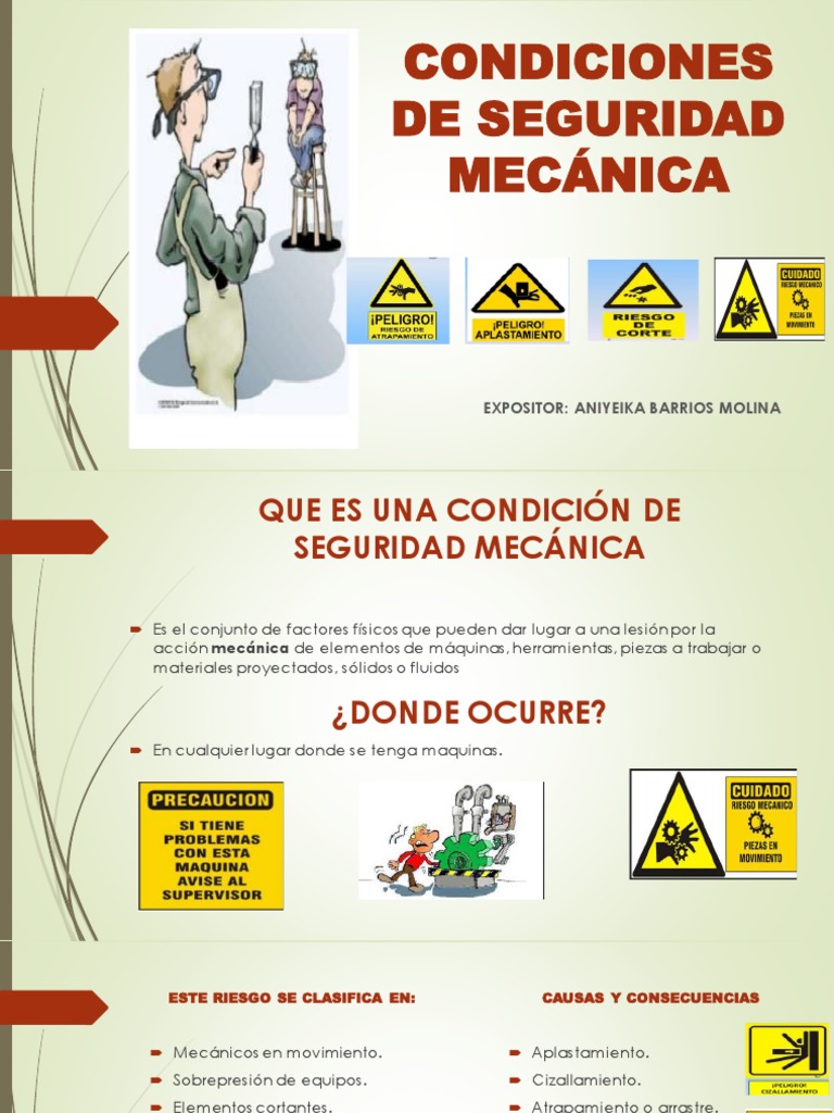 Condiciones de Seguridad Mecánica | PDF