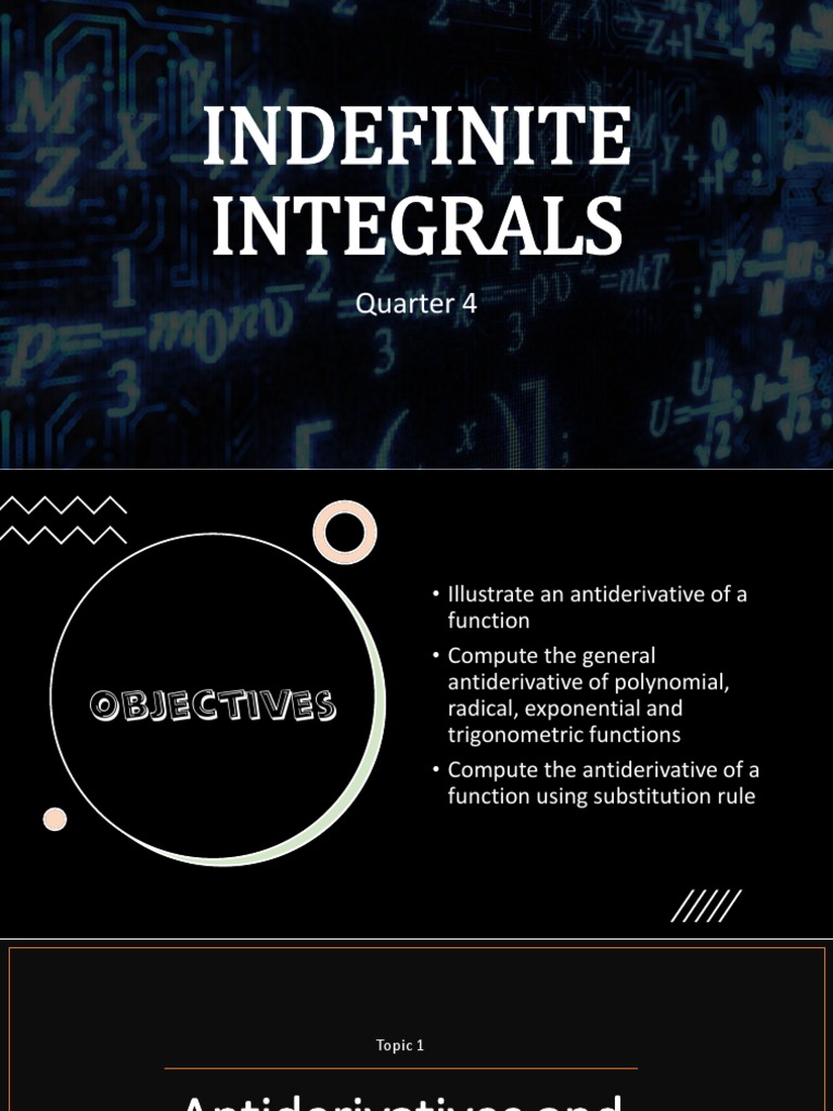 Indefinite Integrals | PDF | Integral | Mathematical Relations