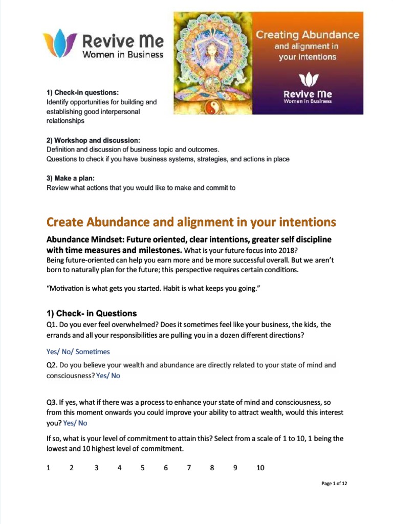 Cultivating an Abundance Mindset | PDF | Consciousness | Metaphysics