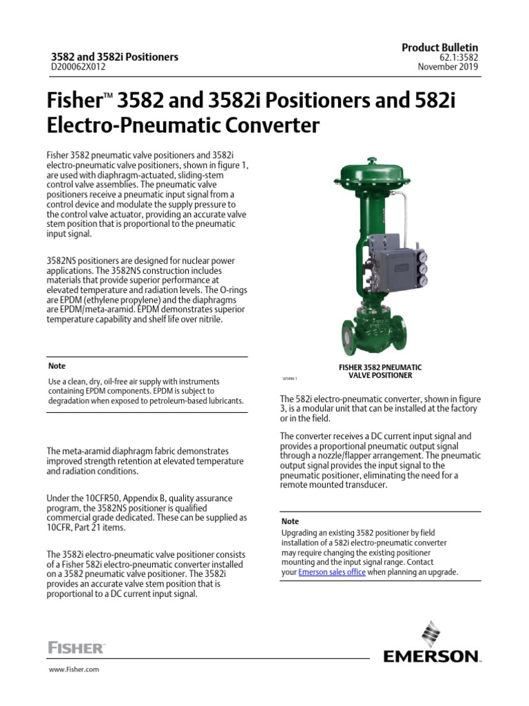 Fisher 3582i Analog Positioner | PDF | Electrical Engineering ...