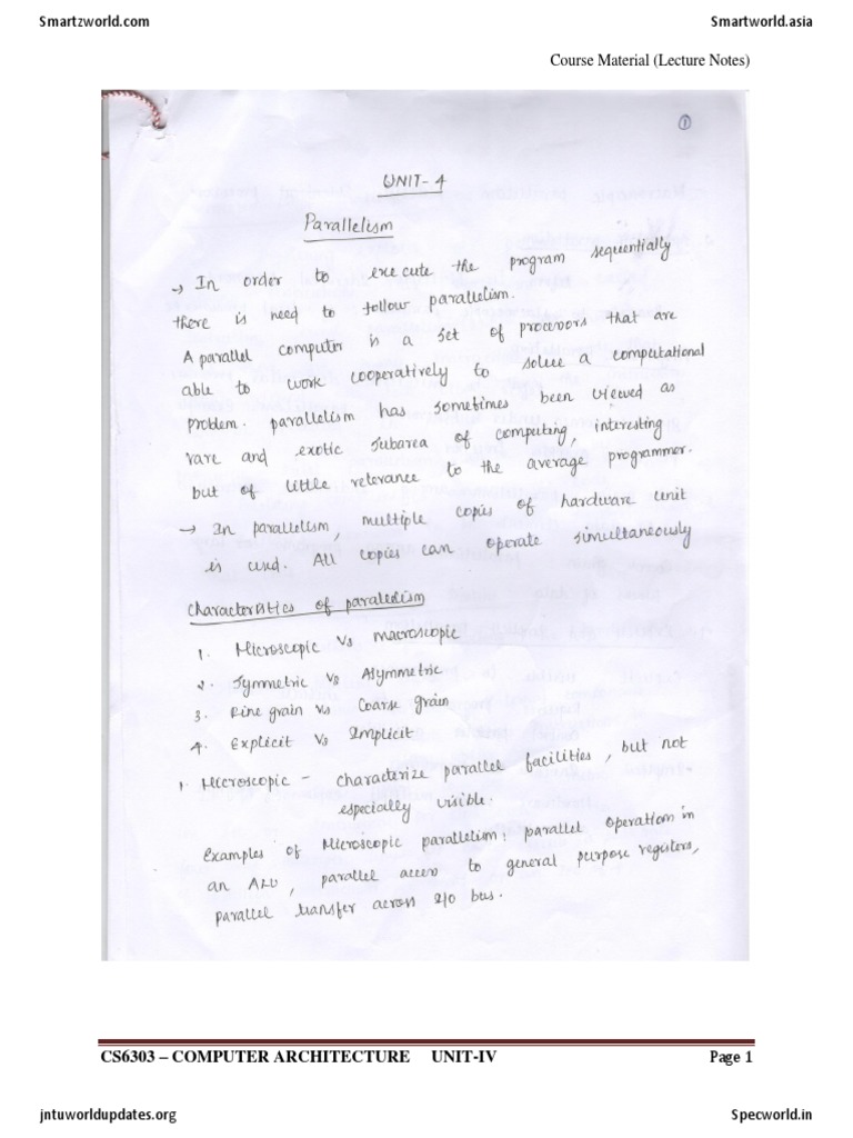 Advanced Computer Architecture Unit 4 PDF | PDF | Computing And ...