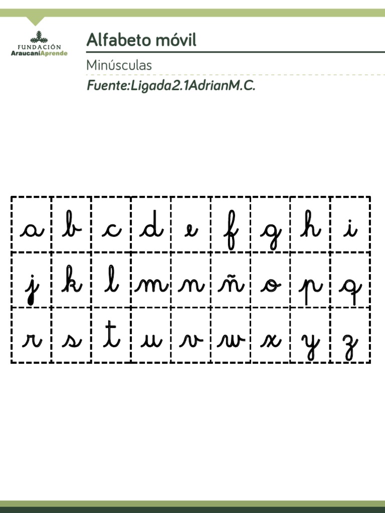 Anexo 12 Alfabeto Móvil | PDF
