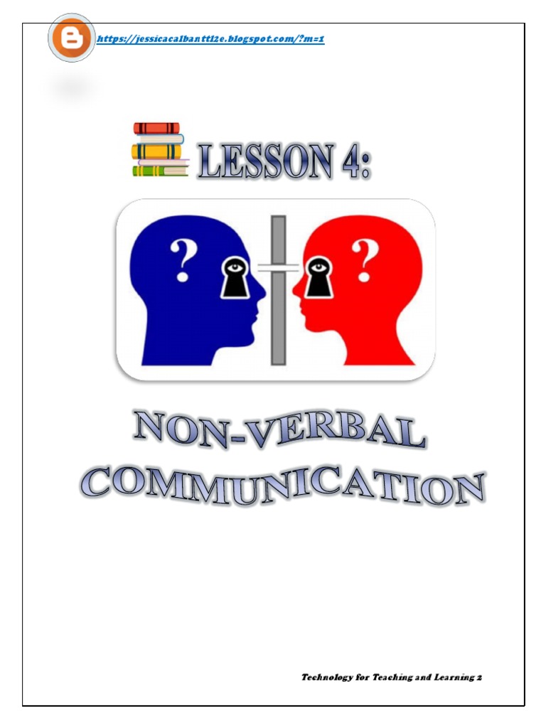 Vi. Lesson 4 - Non Verbal Communication | PDF | Nonverbal Communication ...