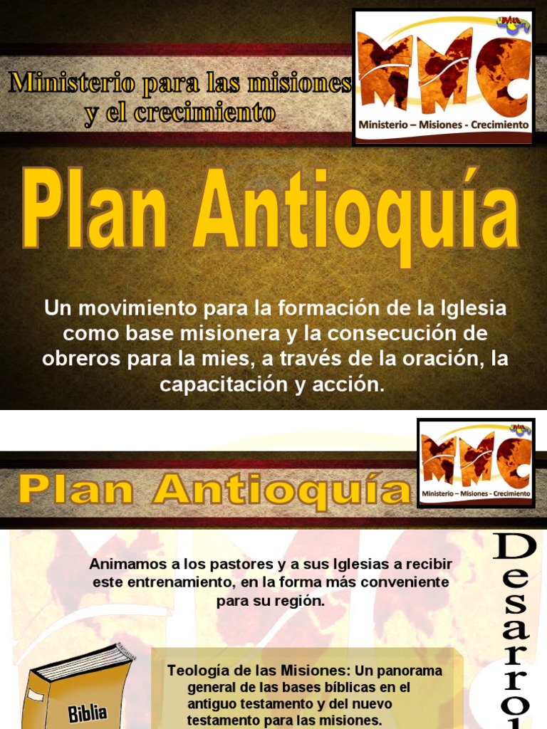Plan Antioquía Nuevo Modificado | PDF | Misionero | Iglesia Católica