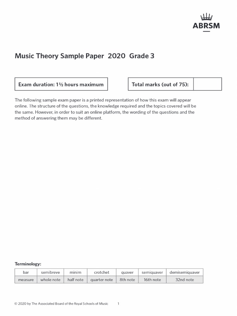 Abrsm Grade 3 | PDF