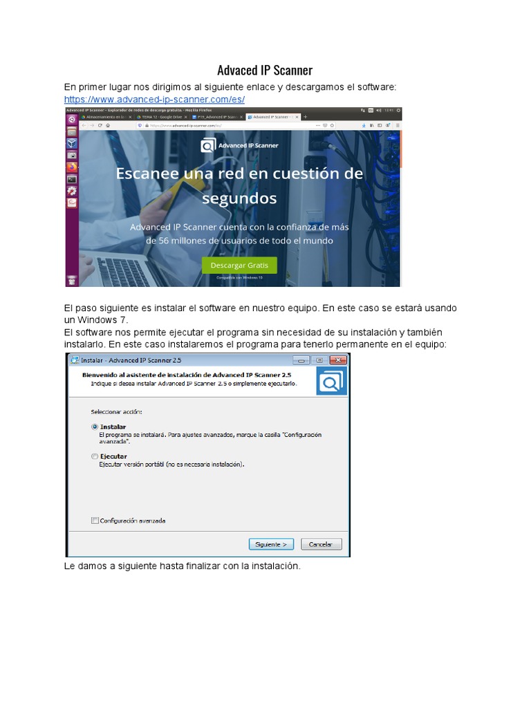 P19 - Advanced IP Scanner-vs-SpiceWorks - W | PDF