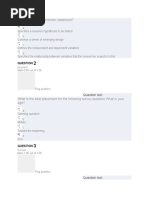 Research Proposal MCQs and Answers | PDF | Methodology | Multiple Choice