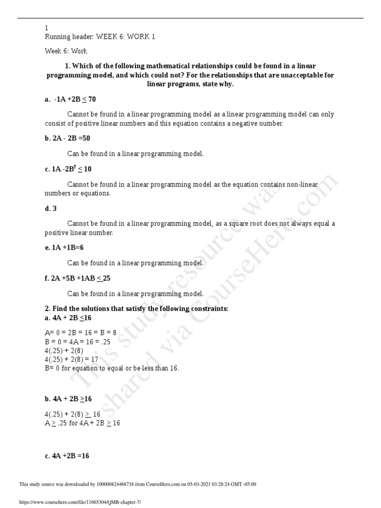 Linear Programming Optimization: Maximizing Profit for Golf Bag ...