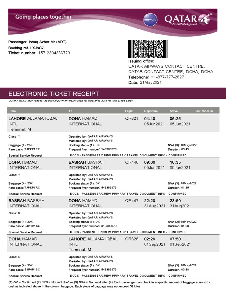 Your Electronic Receipt | PDF | Fare | Fee