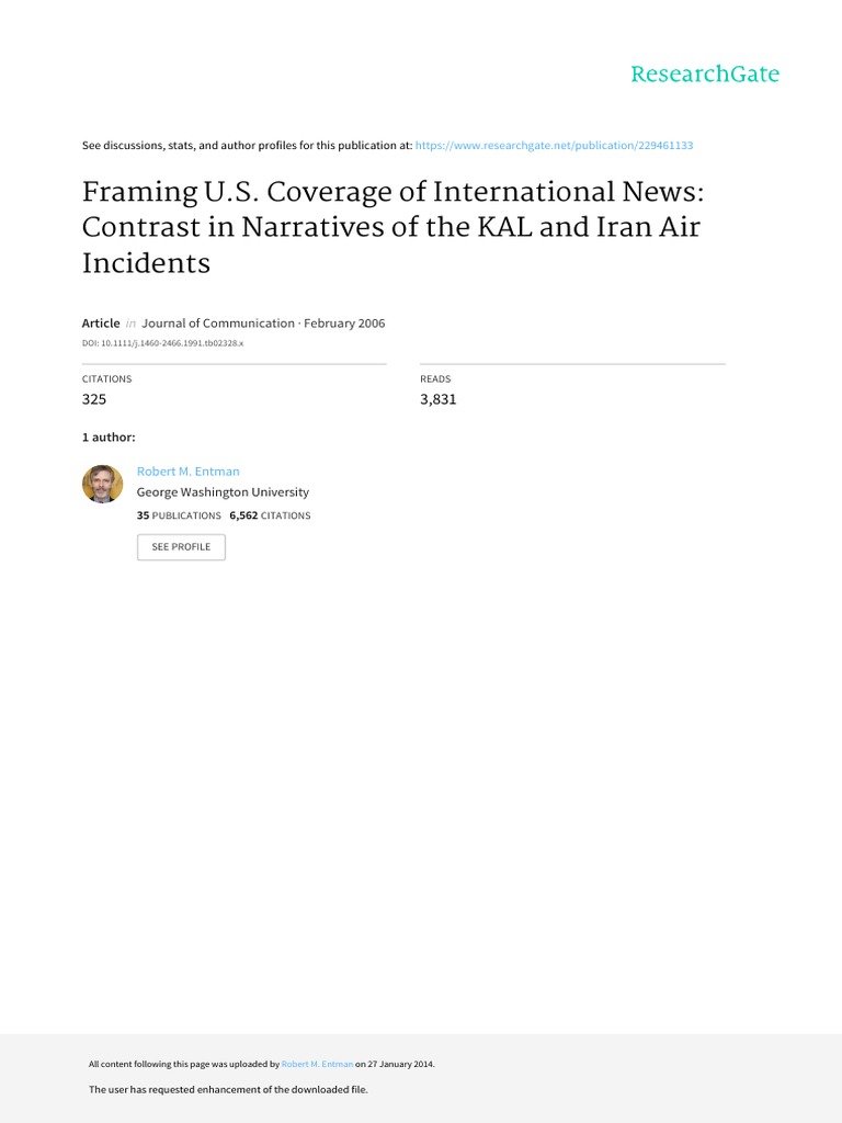 Entman Framing-1 | PDF | Copyright | Freedom Of Expression Law