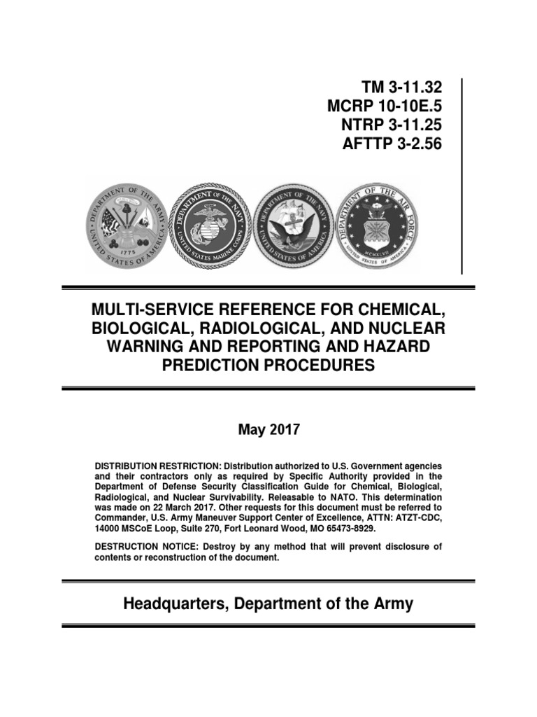 TM 3-11.32 Multi-Service Reference For CBRN Warning and Reporting and ...