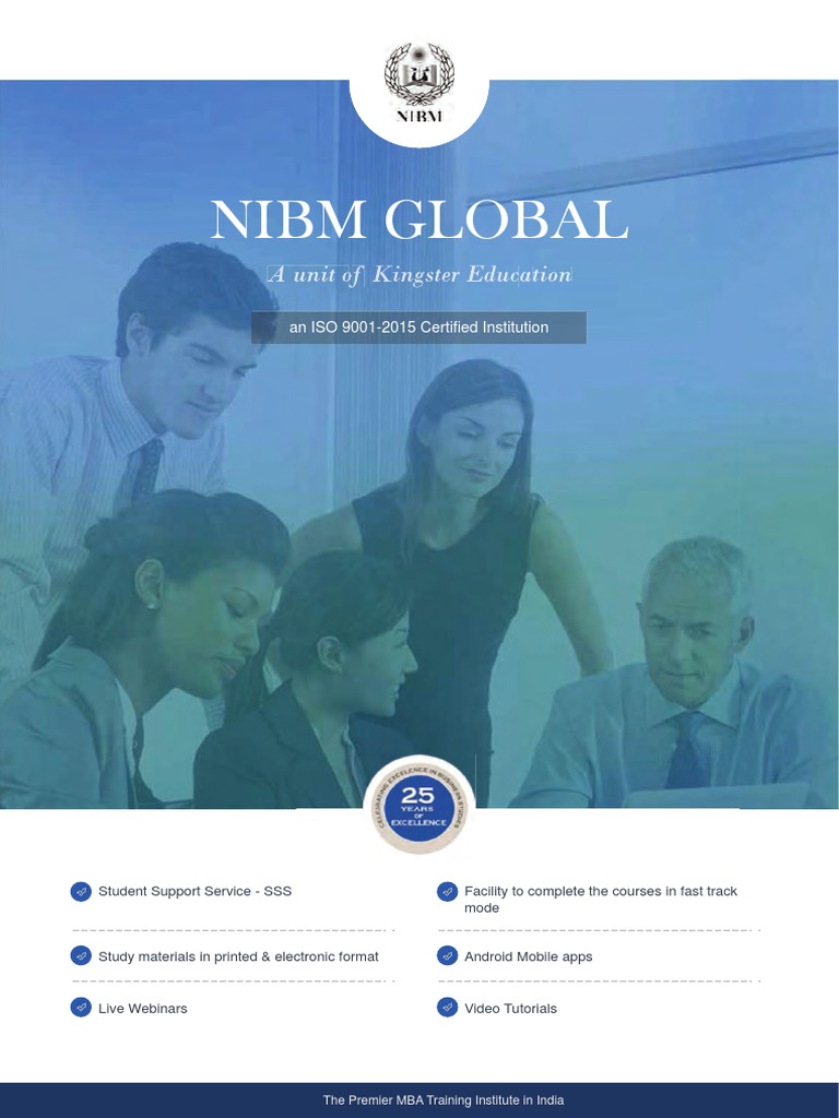 Nibm Global: A Unit of A Unit of A Unit o Kingster Education | PDF ...