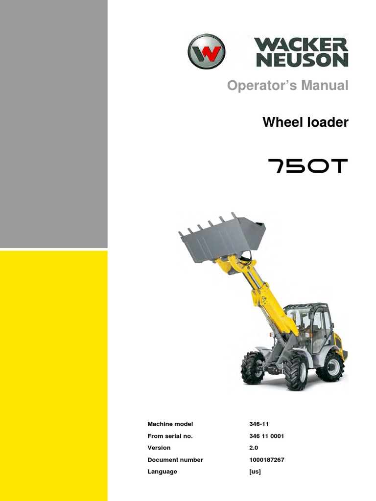 Operator's Manual: Wheel Loader | PDF | Throttle | Motor Vehicle
