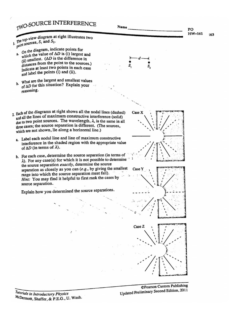 Two Source Interference | PDF