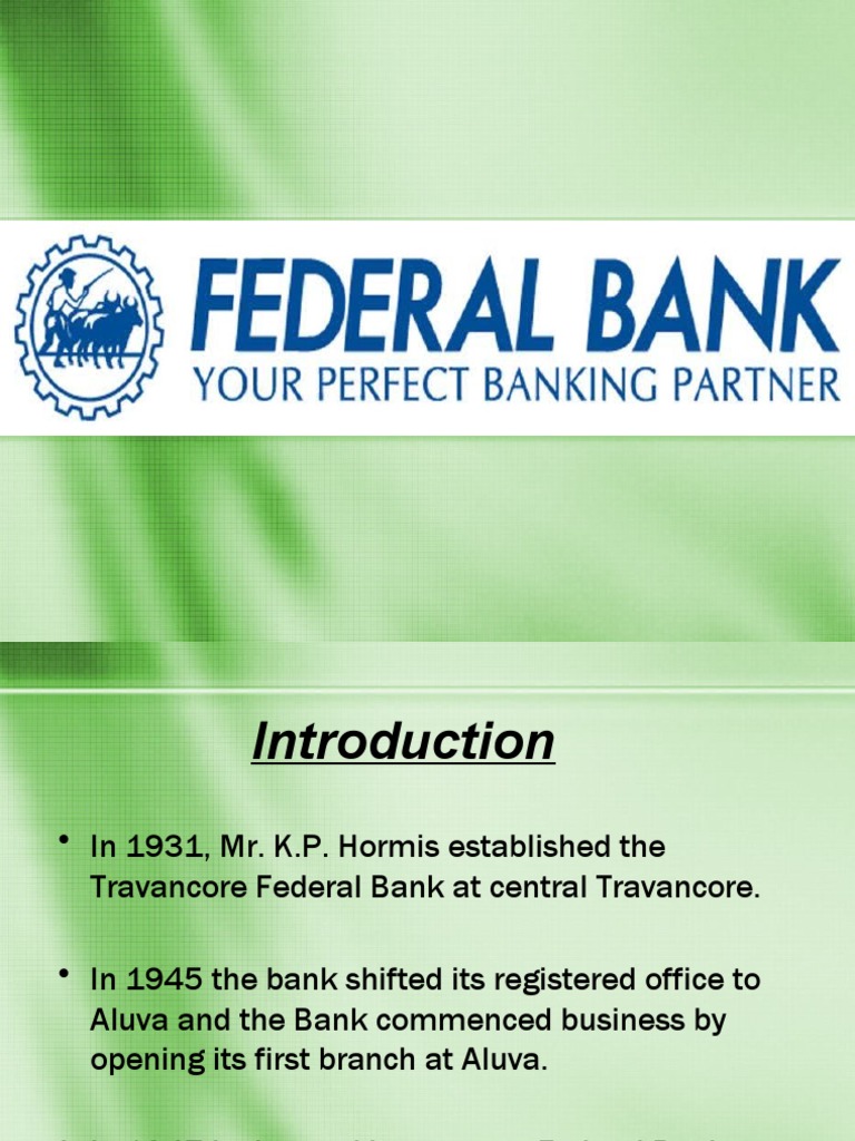 Federal Bank | PDF | Banks | Service Industries