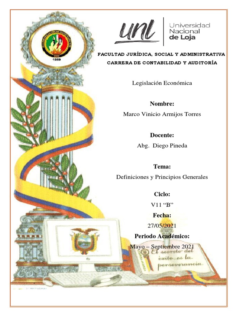 Legislacion Economica - Tare (3) Definiciones y Principios Generales ...