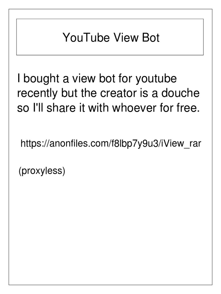 Free Youtube View Bot | PDF