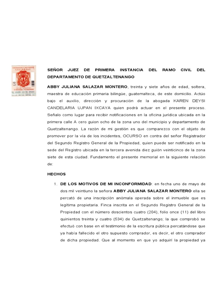 Ocurso | PDF | Juez | Ley Pública