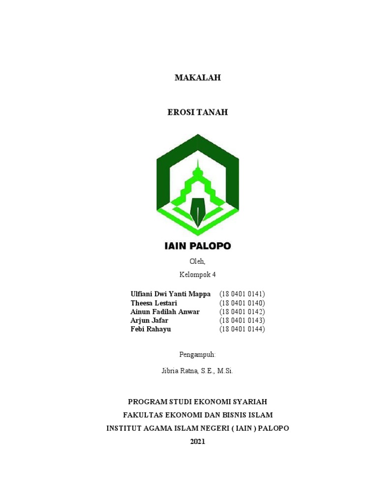 Contoh Erosi Tanah dan Solusinya | PDF | Sains & Matematika
