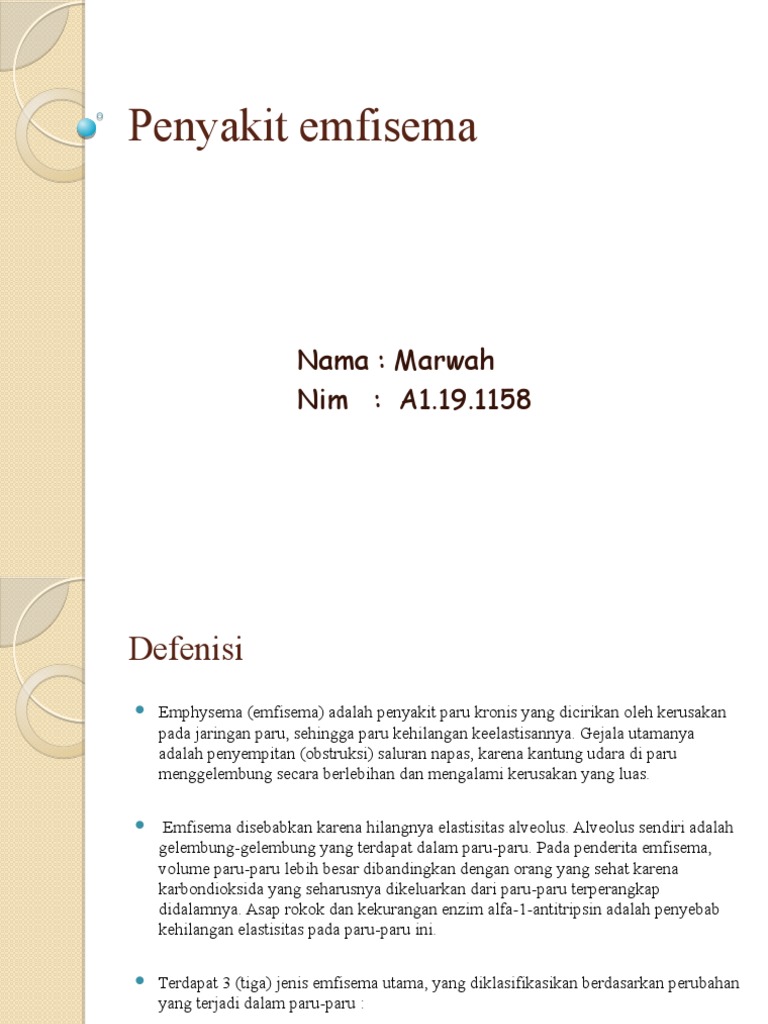 Penyakit Emfisema | PDF | Sains & Matematika