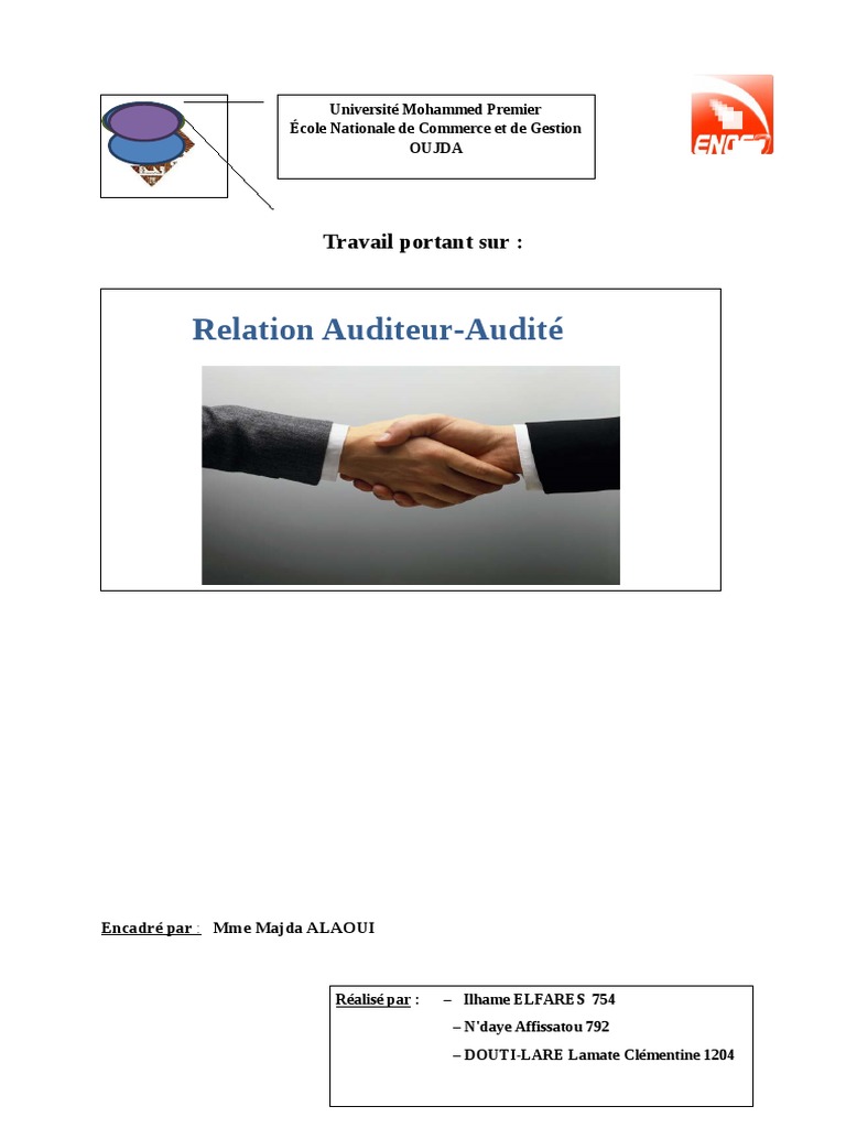 Relation Auditeur-Audité | PDF | Contrôle interne | Audit
