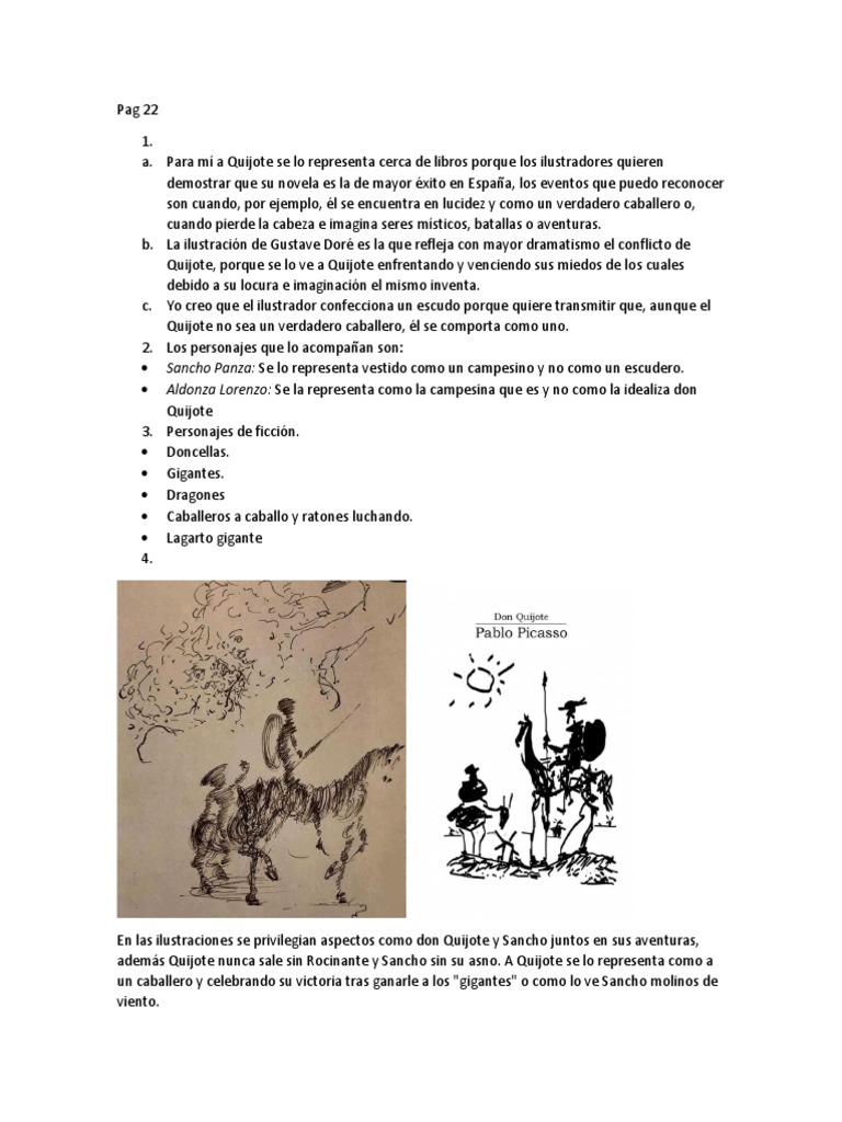 Don Quijote: Personajes y Actividades | PDF | Don Quijote | Personas