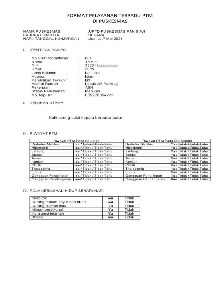 Format Pelayanan Pandu PTM Pakis Aji | PDF